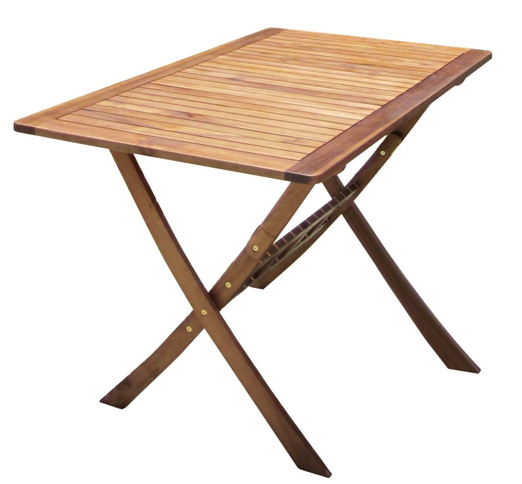 Wooden Hardwood Furniture Rectangular Folding Table - Rattan Garden ...